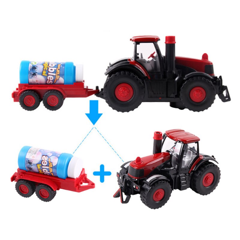 Bubble Blowing Toy Farm Tractor with Lights and So... – Grandado