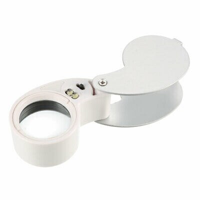 40X Metal Illuminated Jewelry Loop Magnifier Eye L... – Grandado