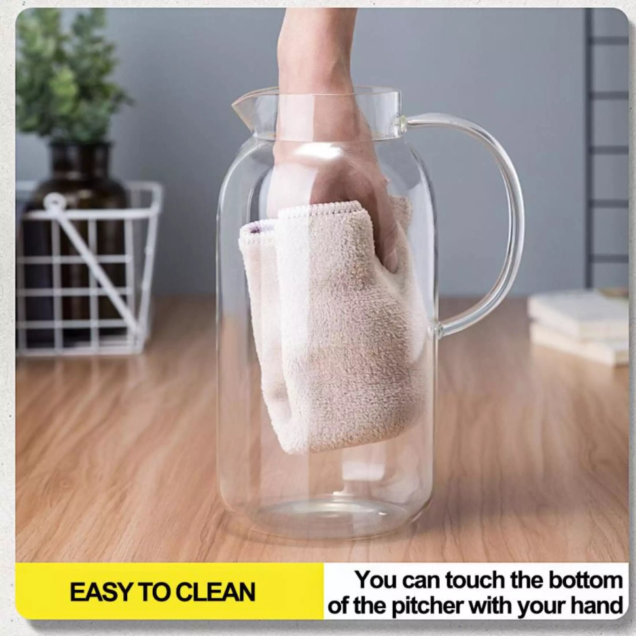 2500ml Water Kettle Transparent Borosilicat Glass ... – Grandado