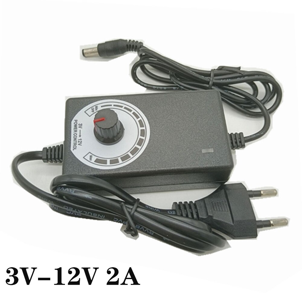 Adjustable AC To DC Power Supply 3V 5V 6V 9V 12V 1... – Vicedeal