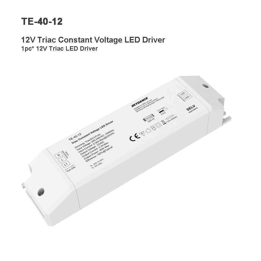 Triac Led Driver Dimbare Constante Spanning 1CH 40... – Vicedeal