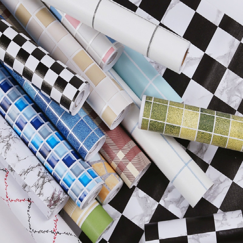 45cm X 10m zelfklevende Mozaïek PVC Vinyl Muurstic... – Grandado