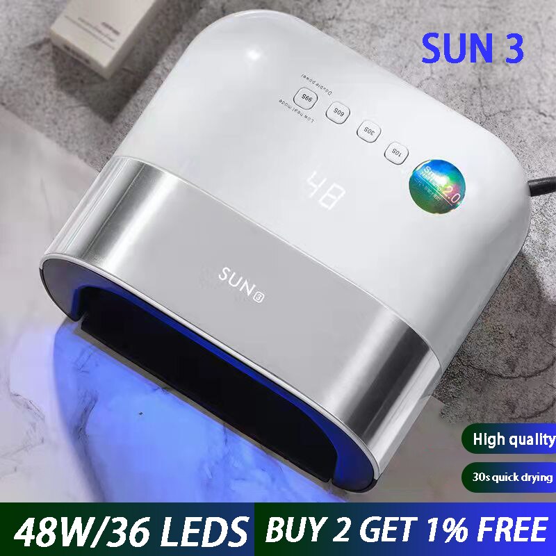 Uv Lamp Nail Droger SUN3 48W Uv 36Leds Drogen Curi... – Grandado