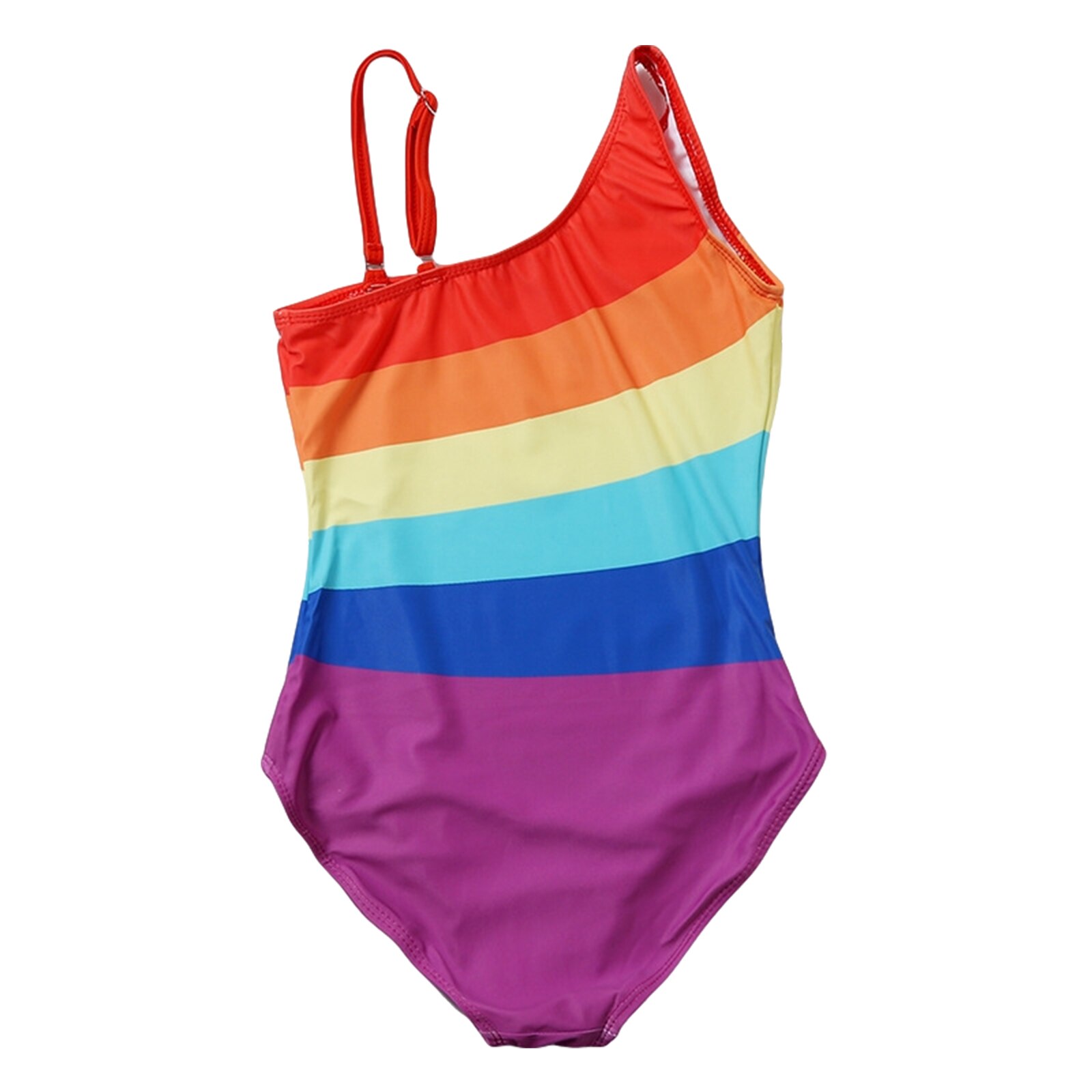 Kid Teen Girl One Piece Swimwear Colorful Monokini... – Vicedeal