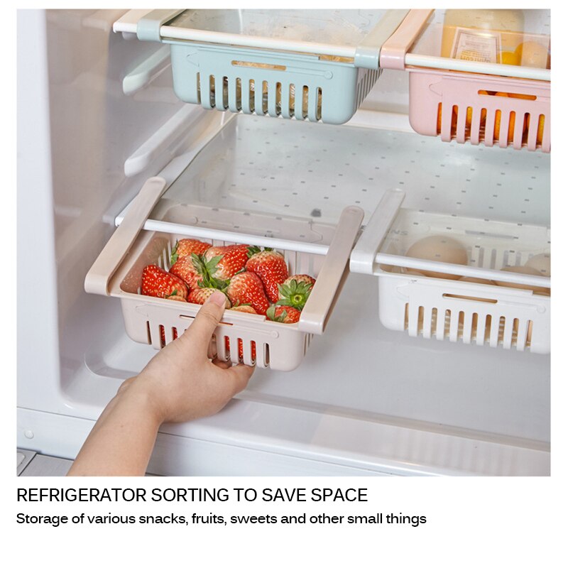 Mini ABS DIY Slide Kitchen Fridge Freezer Space Sa... – Grandado