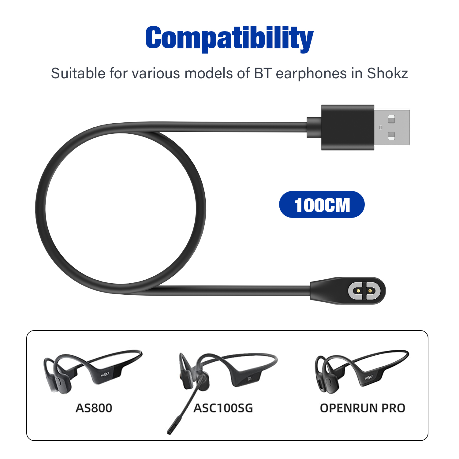 Bone Conduction Headphones Charger For Aftershokz ... – Grandado