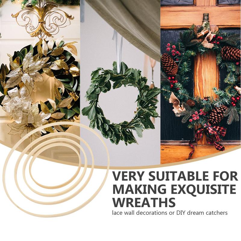 8 PCS/Set Durable Practical Craft Hoop Ring Wooden... – Grandado