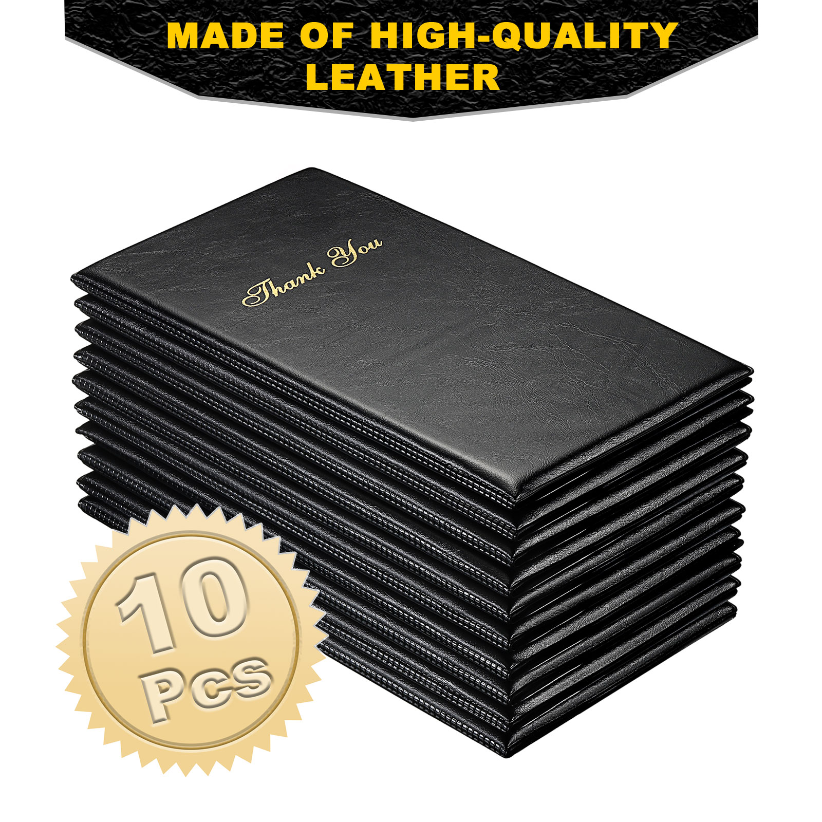 10 Stuks Lederen Check Map Gast Check Kaart Houder... – Grandado