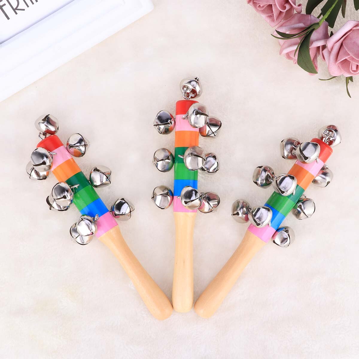 3pcs Baby Toy Handbell Jingle Bell Christmas Hand ... – Grandado