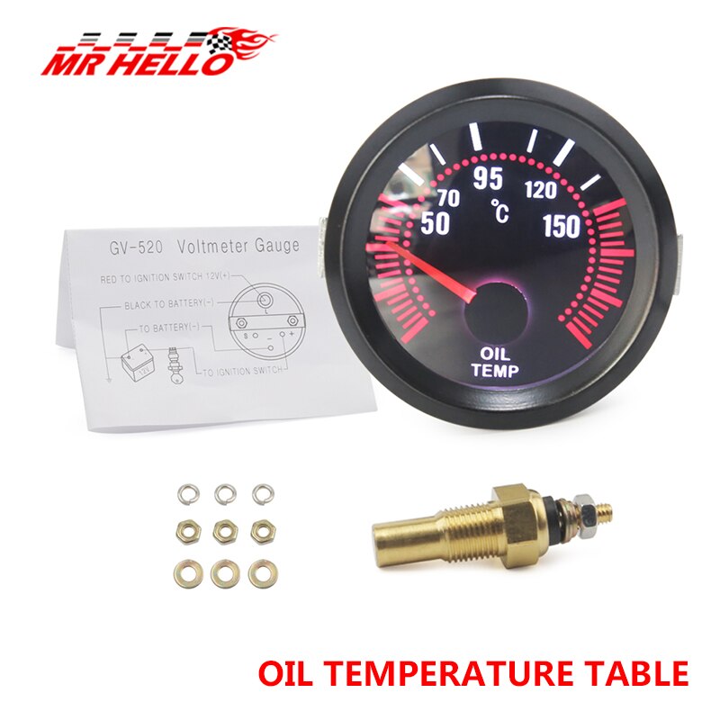 OIL TEMP temperature gauge Advance universal car i... – Grandado