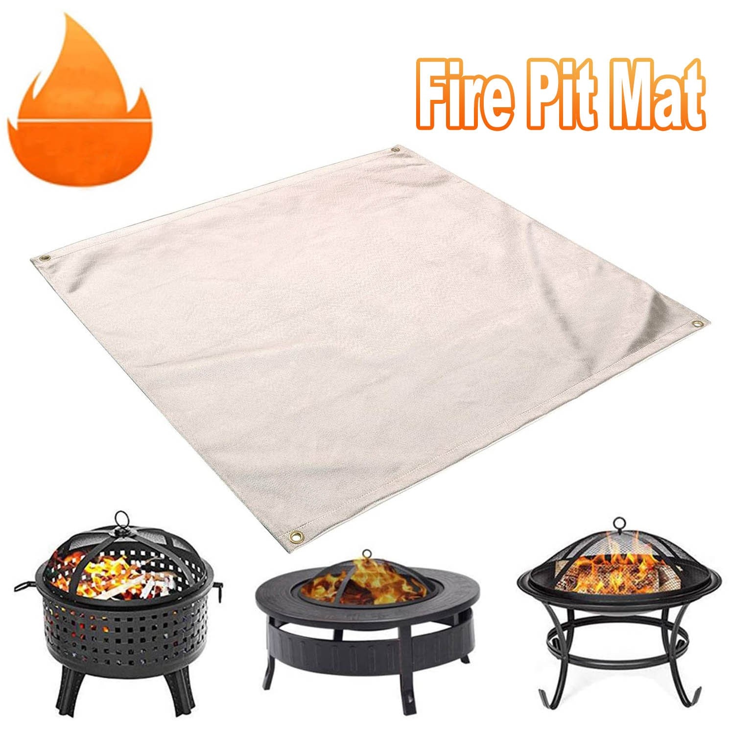 Firfire Pit-Pad Voorkomen Uw Vloer Dek Mat Camping... – Grandado
