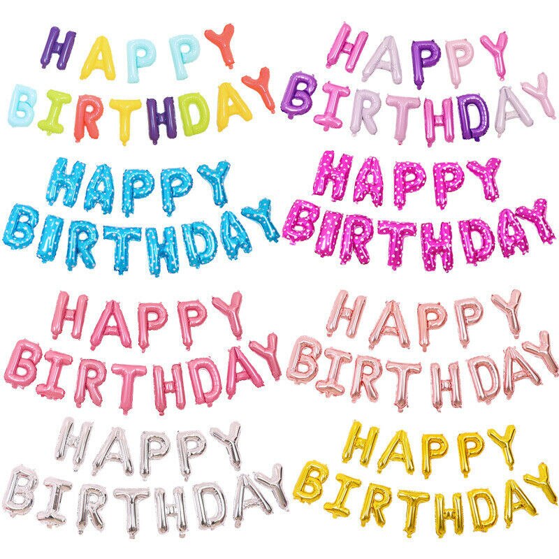 FAROOT Happy Birthday Balloons Letter Foil Birthda... – Vicedeal