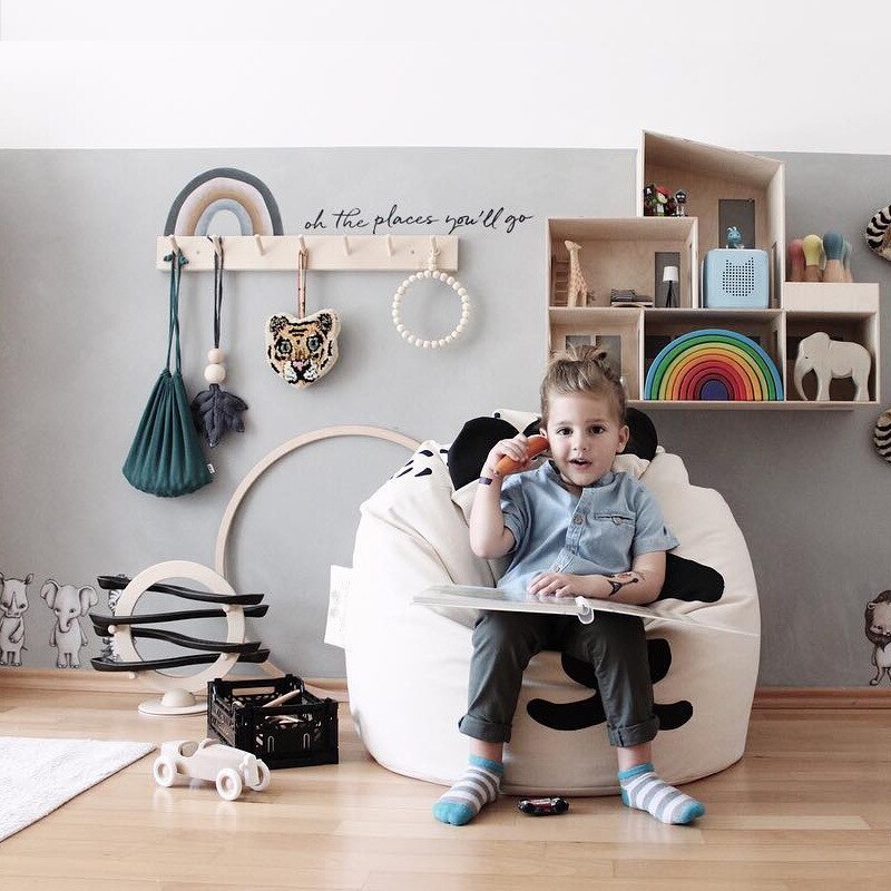 Cartoon Panda Bean Bag Nordic Children's Room Deco... – Grandado