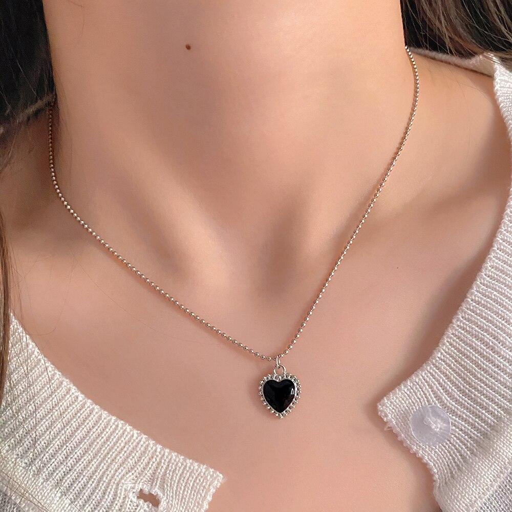 IFMIA Moderne Schmuck Herz Anhänger Halskette 2022... – Grandado