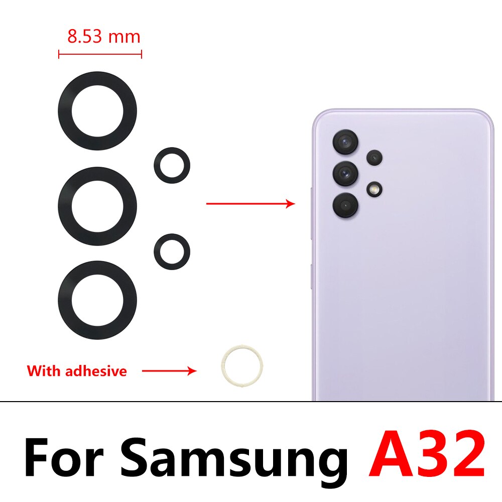 Terug Rear Camera Glazen Lens Voor Samsung A32 A52... – Grandado