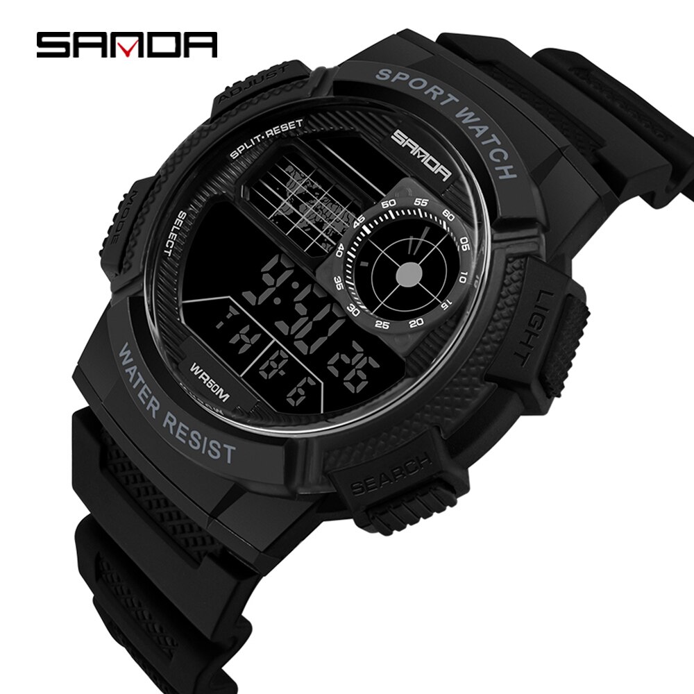 Sanda Mode Mannen Horloges Led Digitale Klok Water... – Vicedeal