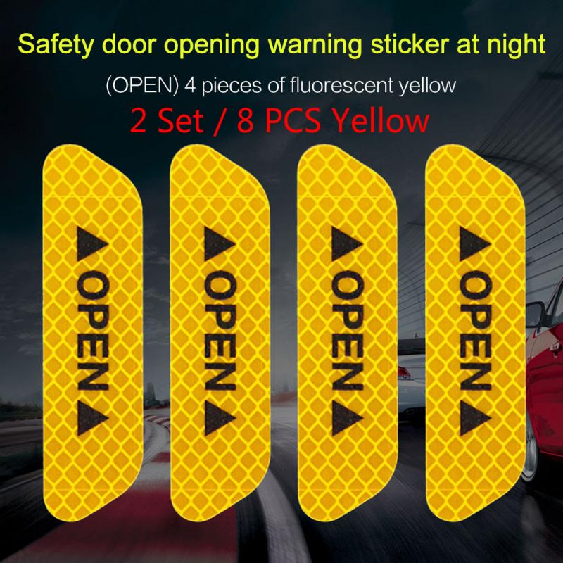 4Pcs/set Car Door Car Stickers Universal Safety Wa... – Grandado