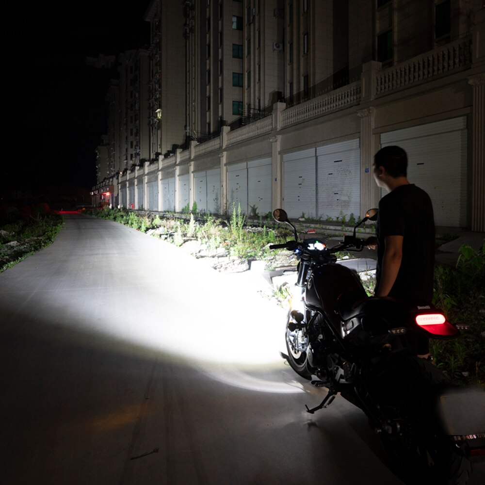 Motorcycle Spotlights Led Headlight Auxiliary Lamp... – Grandado