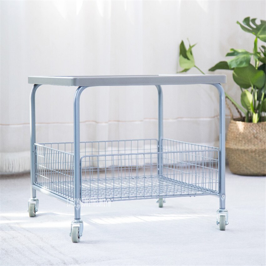 Modern Double Layer Trolley side Table Mobile Coff... – Vicedeal