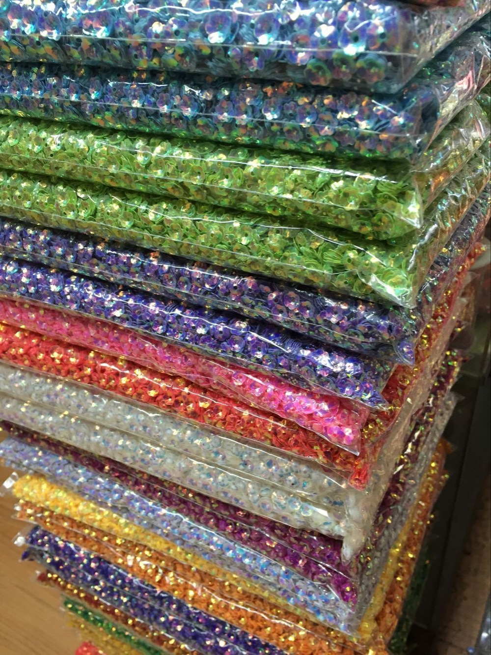 50g/lot PVC Sequins 6mm Flower With 1 Center Hole ... – Grandado