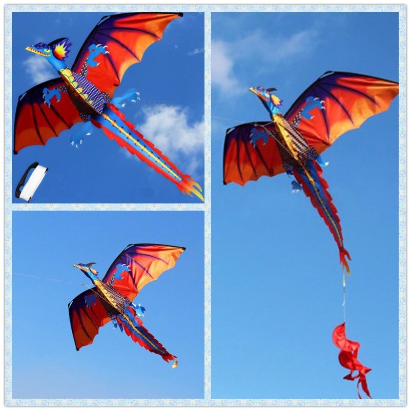 3D Draak 100M Kite Lijn Met Vlieger Staart Outdoor... – Grandado