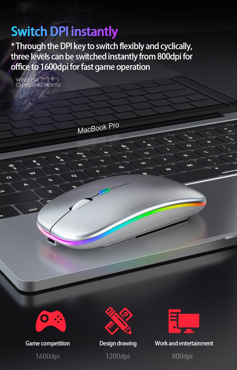 USB Optical Wireless Computer Mouse 2.4G Receiver ... – Vicedeal