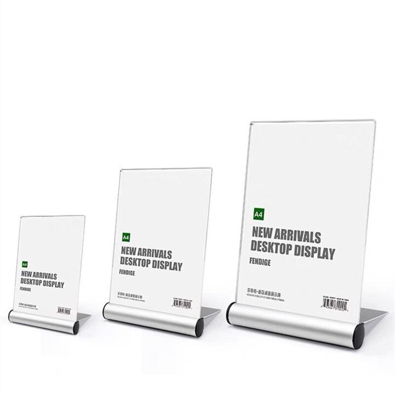 A6 Aluminum Base Menu Holder Card Display Stand Ac... – Grandado