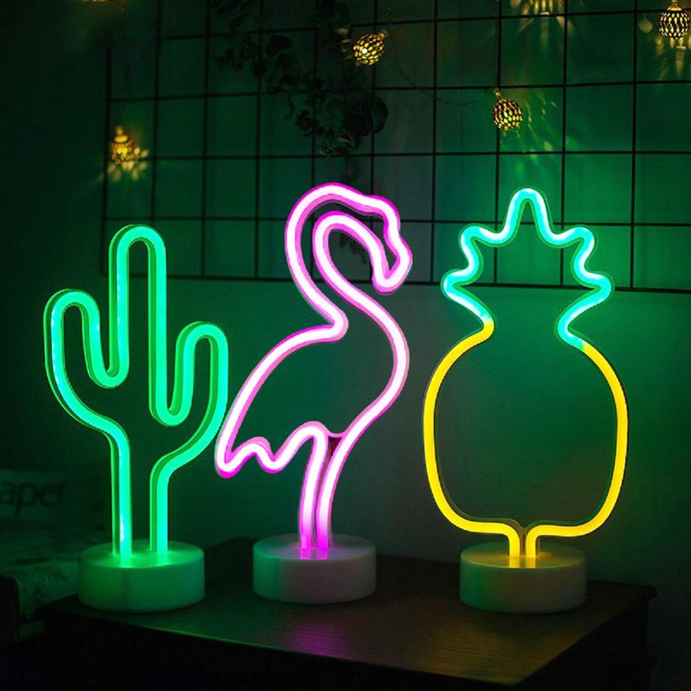 Eenhoorn Neon Lamp Led Teken Usb Flamingo Winkel M... – Vicedeal