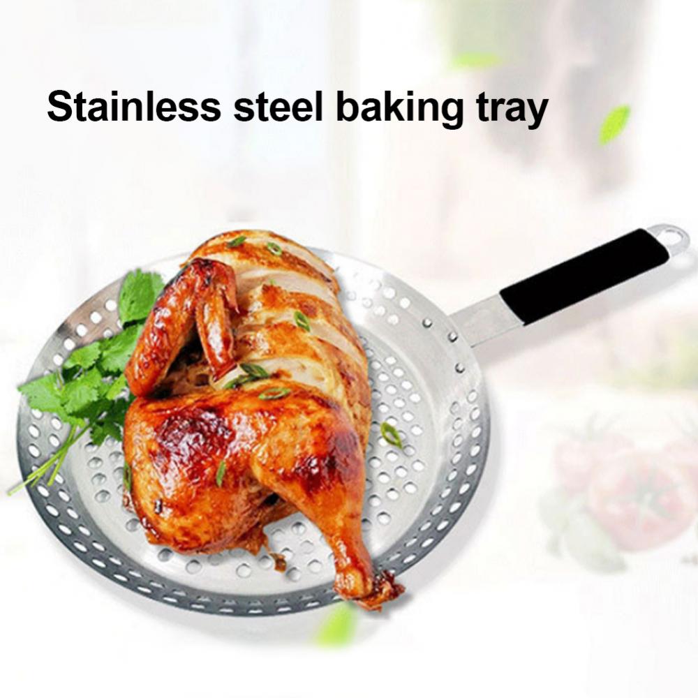 Grilling Rack Stainless Steel Round Oil Draining B... – Vicedeal