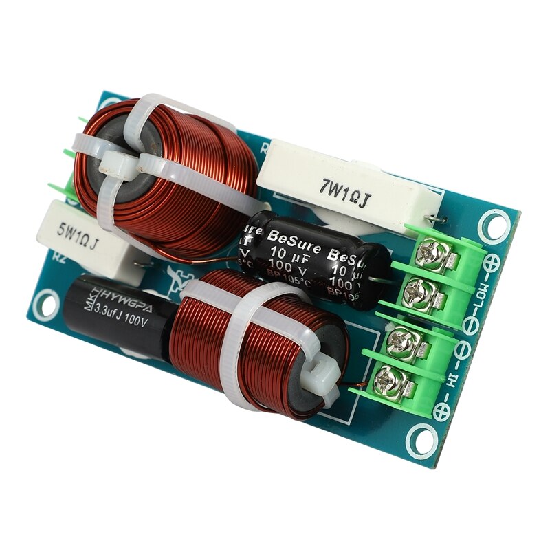 120W Speaker Crossover 2 Way High-Low 4-8 Ohm Freq... – Grandado