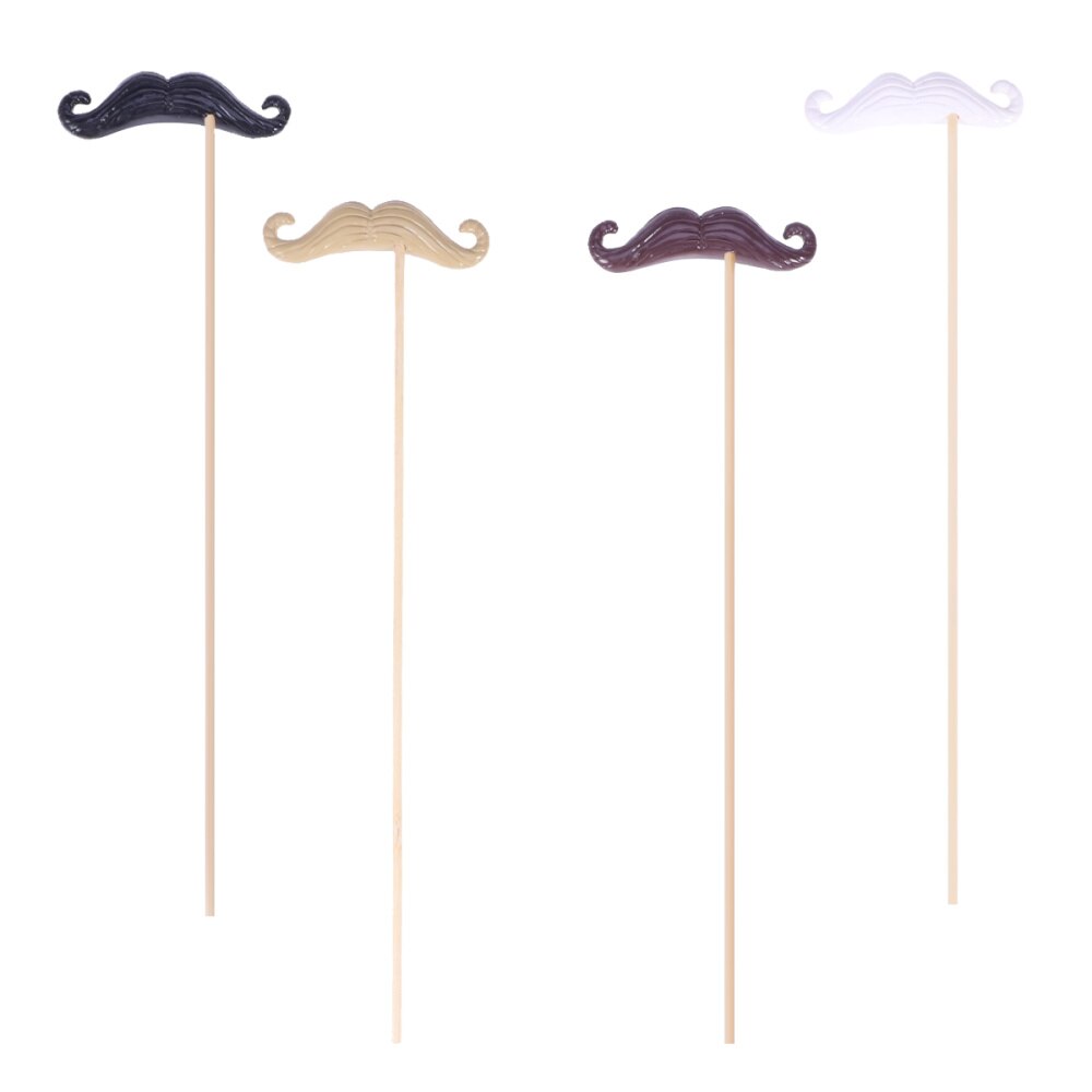 Funny Wedding Photo Props on a Stick Mask Beard Mu... – Vicedeal