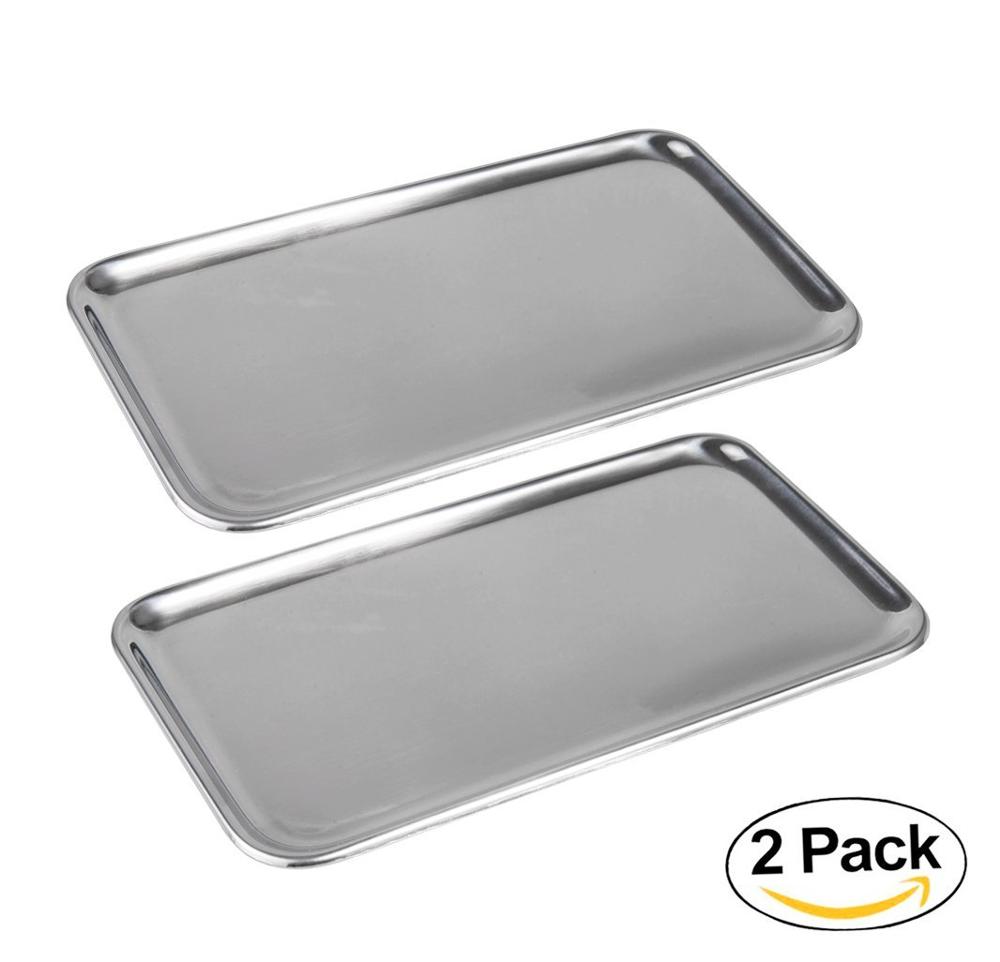 2-Piece Small Rectangle Tray for Bathroom Serving ... – Grandado