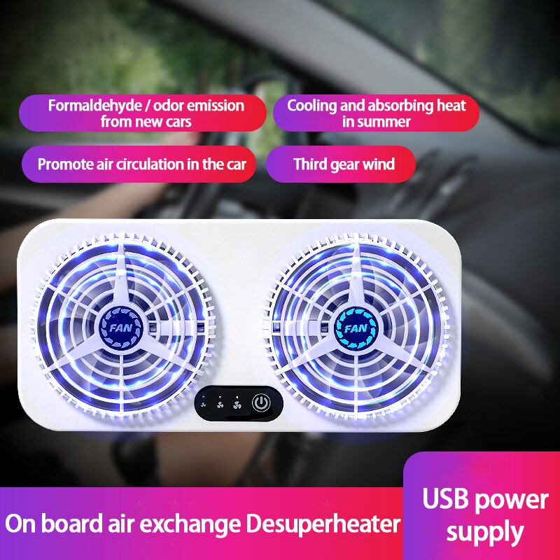 Auto Thuis Dual-Gebruik Ventilator Auto Usb Oplade... – Grandado