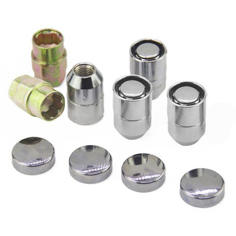 M12x1.5 Wheel Lock Lug Wheel Nuts 4 Anti Theft Loc... – Grandado