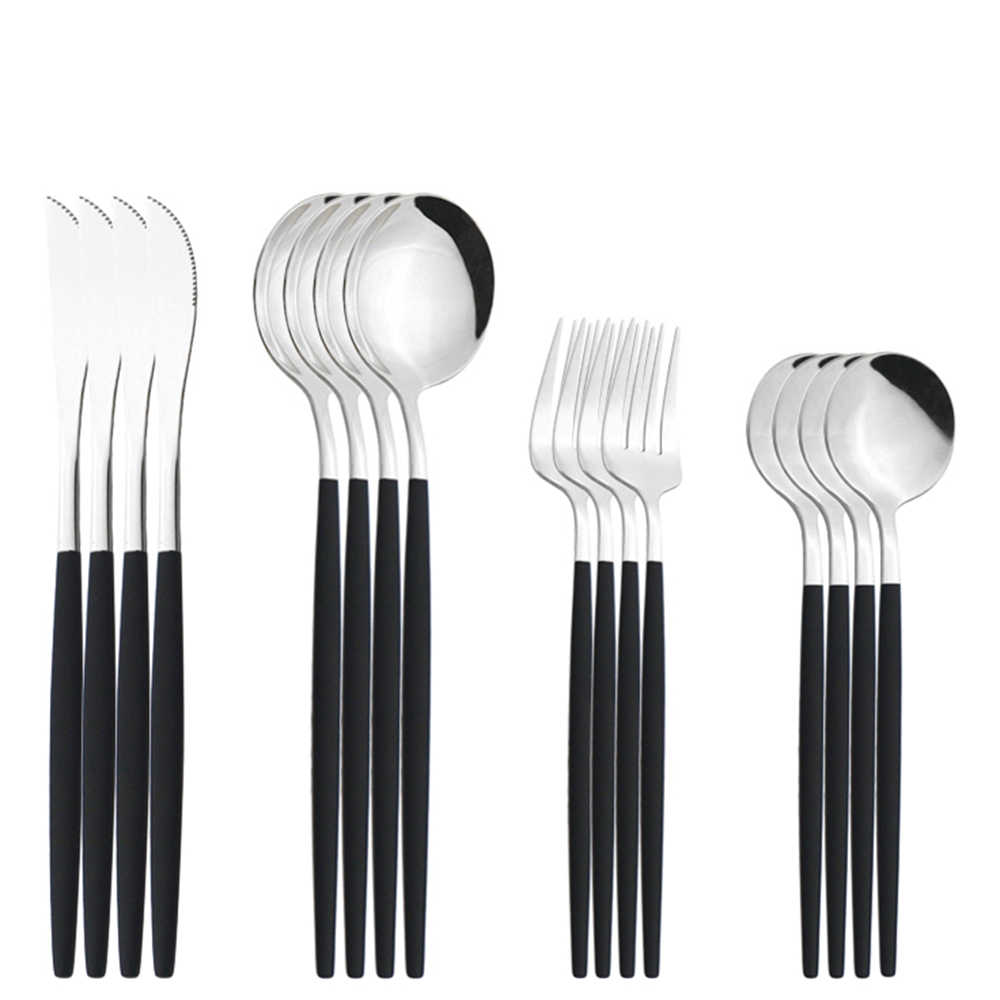16pcs Stainless Steel Set Flatware Dinnerware Cutl... – Vicedeal