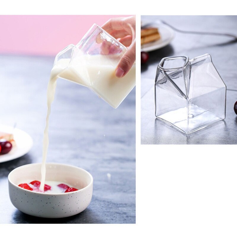 Glass Milk Box Cup For Microwave Oven High Tempera... – Vicedeal