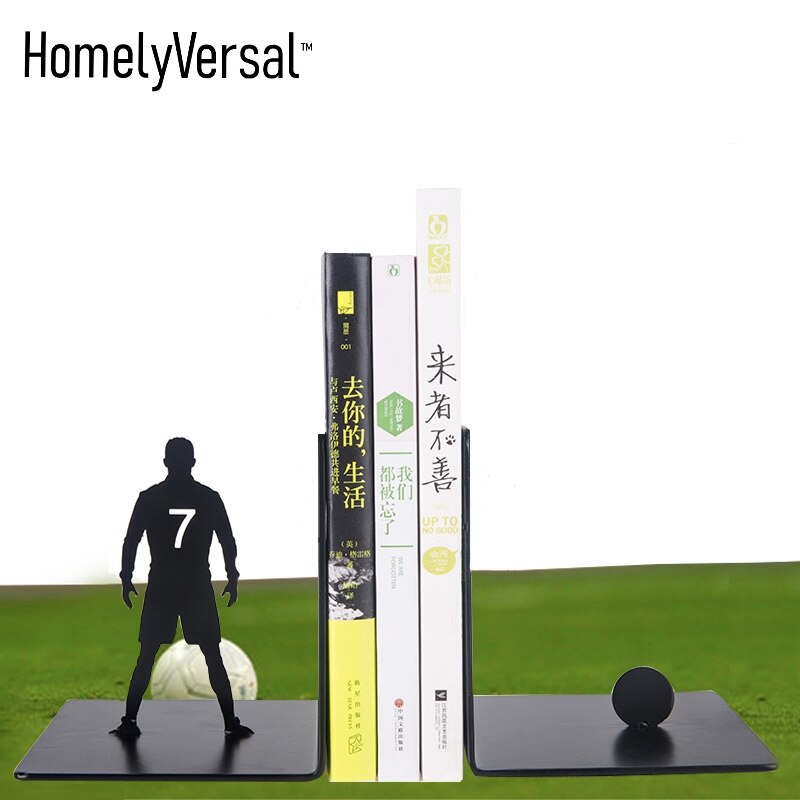 Football Player Metal Desk Stands Bookend Holder H... – Grandado