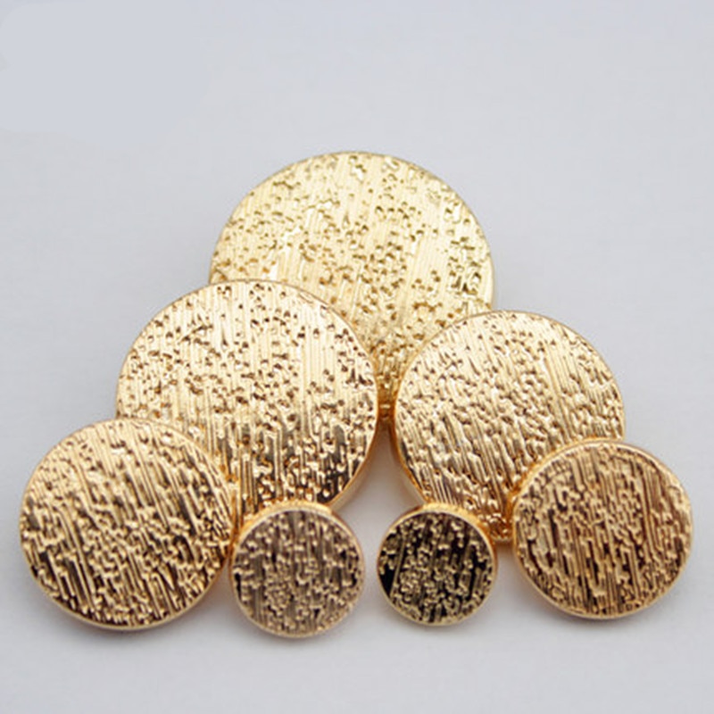 10pcs/lot Brand High-grade Metal Golden Buttons Fo... – Grandado