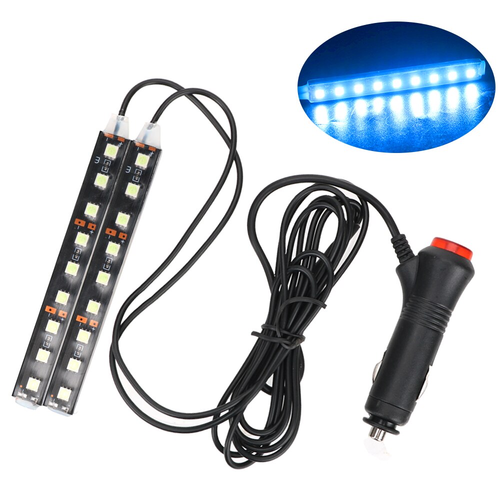 FORAUTO 2pcs Car LED Dash Floor Foot Strip Light A... – Grandado