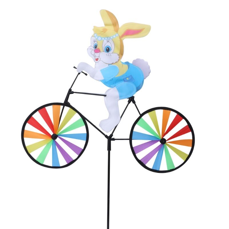 HBB 3D Rabbit on Bike Windmill Whirligig Garden La... – Grandado