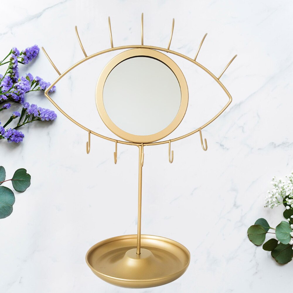 Eye Shaped Iron Art Desk Makeup Mirror Girls Bedro... – Vicedeal