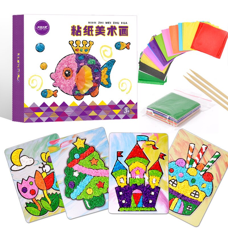 8Pcs DIY Cartoon Crafts Toys For Children Felt Pap... – Grandado