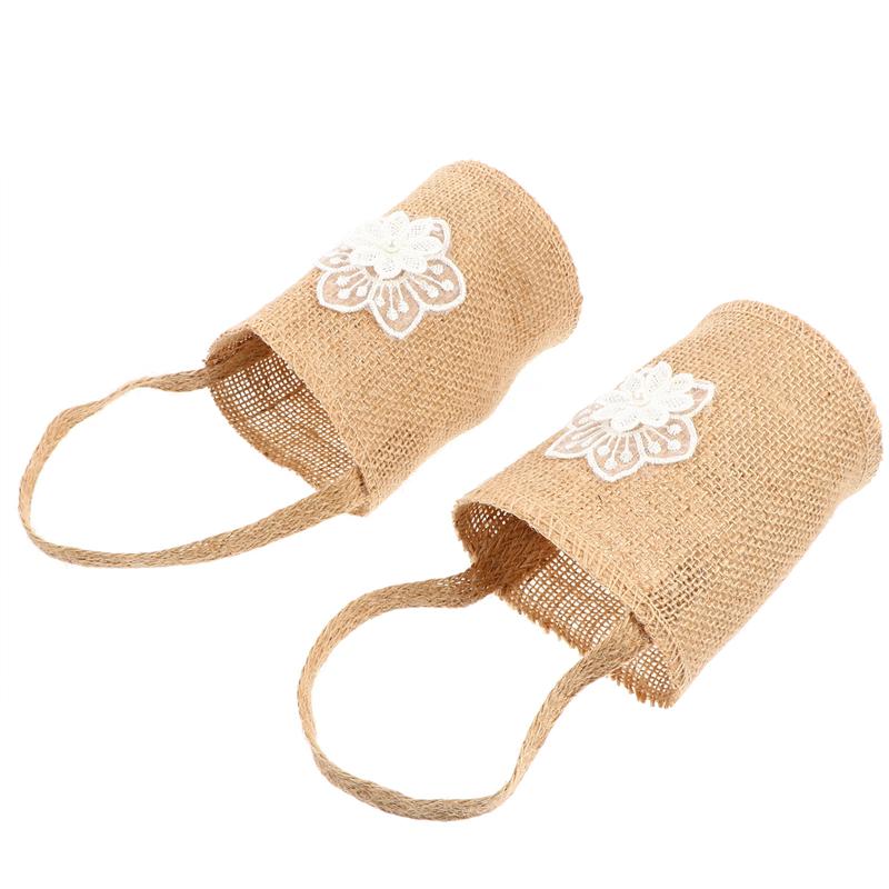 2Pcs Wedding Linen Storage Baskets Portable Flower... – Grandado