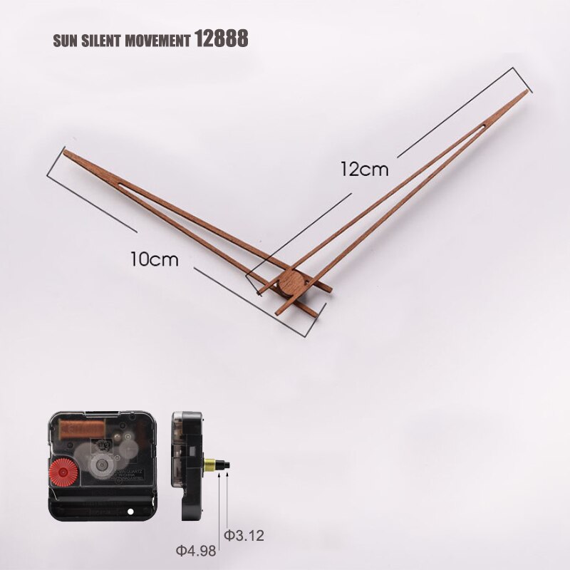 Wooden 3D Wall Clock Movement Seiko Axis with Waln... – Vicedeal