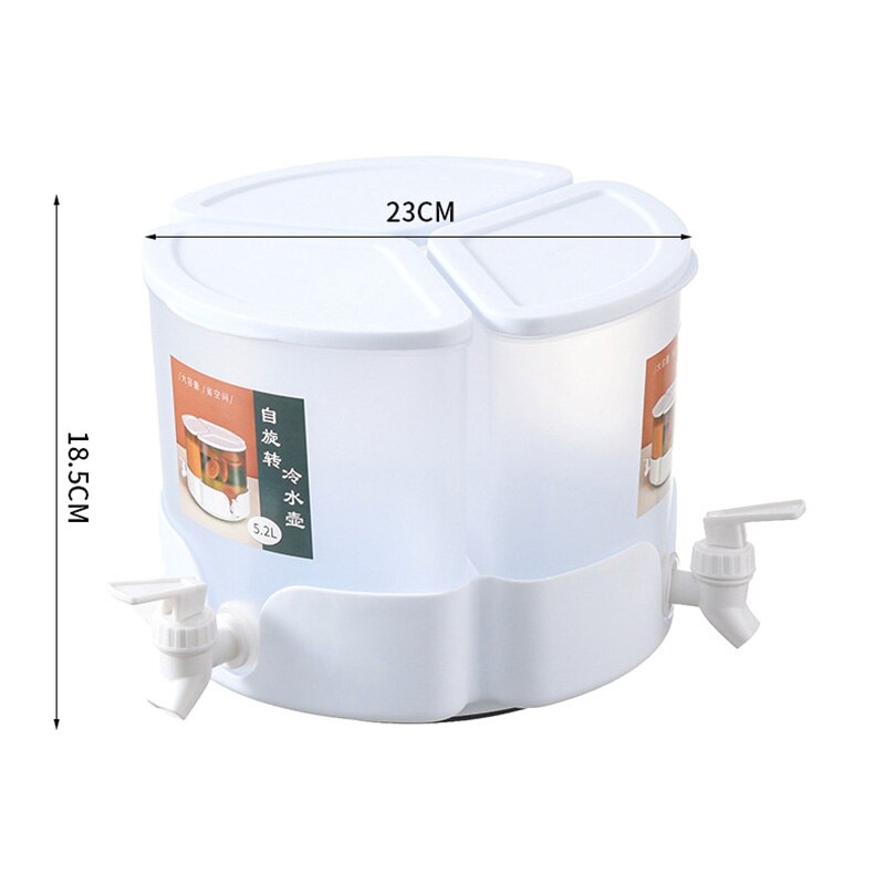 360 Roterende Koude Ketel Met Kraan 3.5L/5L Grote ... – Grandado
