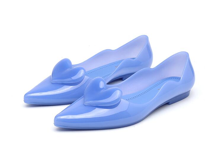 Spring Jelly Flats Big Love Shoes Women Soft Point... – Grandado