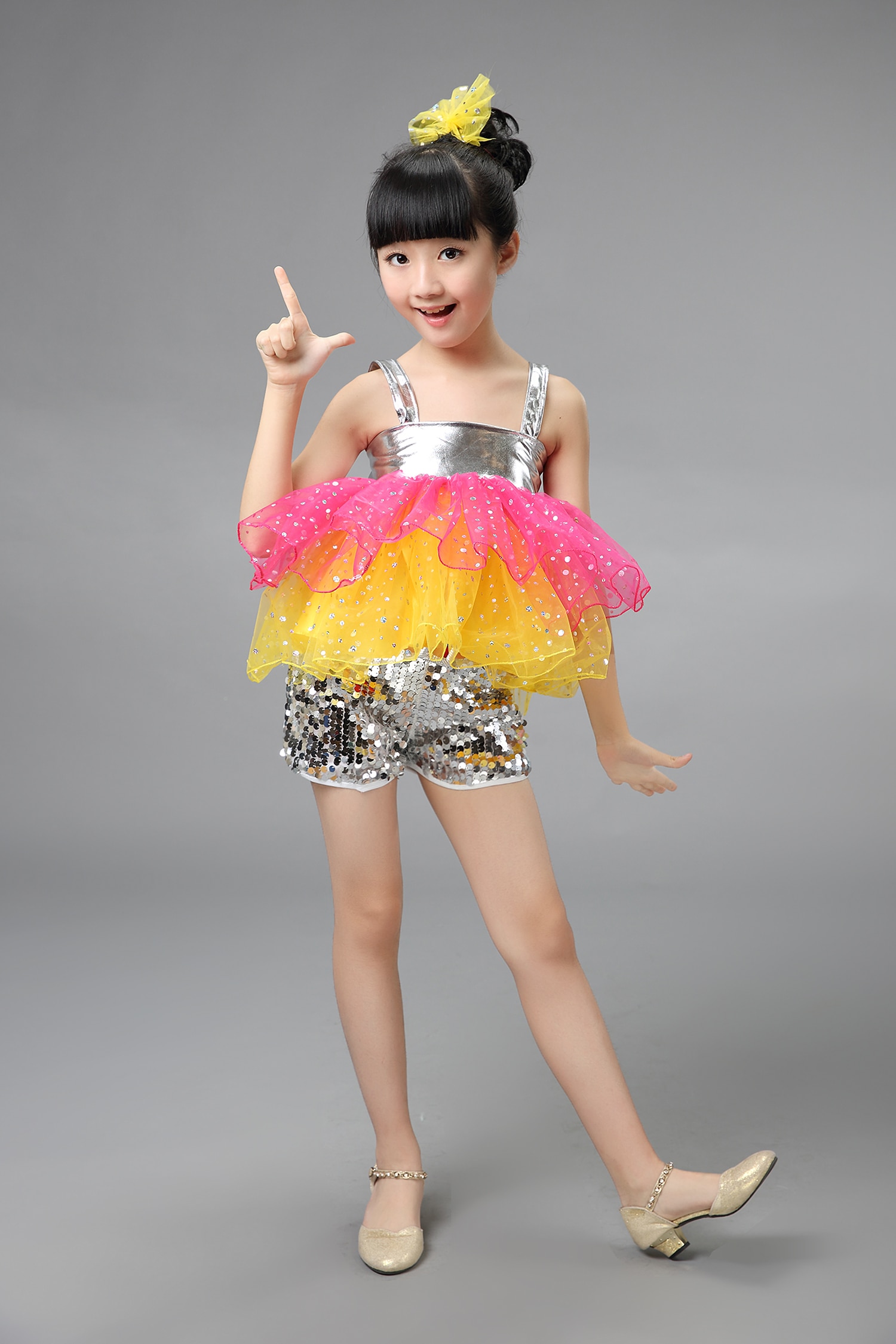 Children Modern Dance Costumes Sequins Jazz Dance ... – Grandado