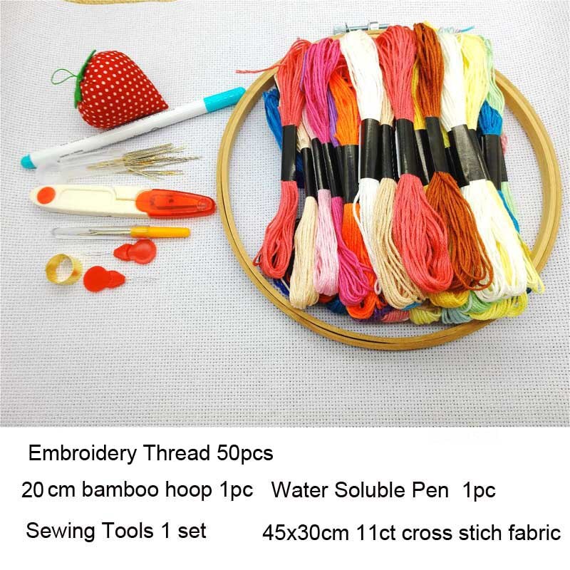 Embroidery Thread Sets DIY Cross Stitch Kit Embroi... – Grandado