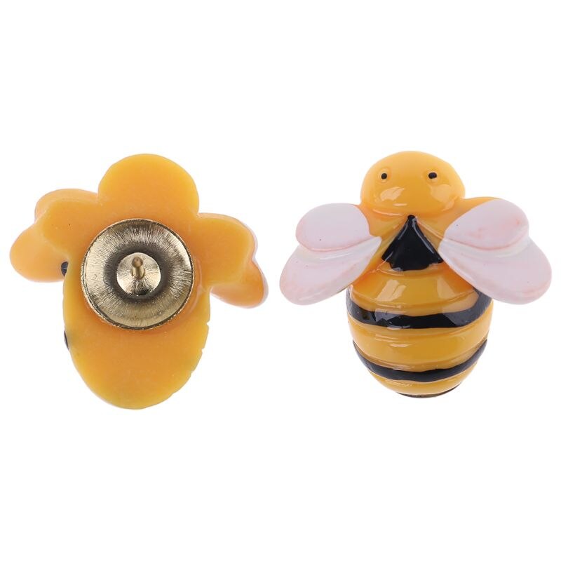 30 Pcs Decorative Cute Bees Thumb Tacks ThumbNails... – Grandado