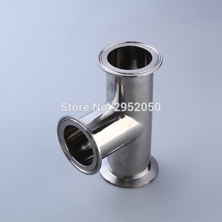 2'' 51mm Sanitary Tri Clamp 3 Way Tee, Sta... – Vicedeal